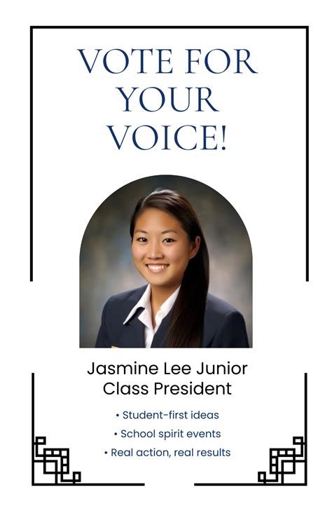 Free Class Officers Election Poster Template To Edit Online