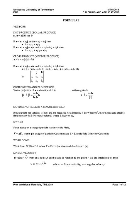 Mth10014 O Primary 1 Calculus Mid Term Test Fandp Calculus And
