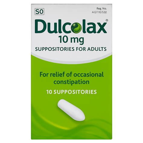 Dulcolax Suppositories Adult 10s First Chem Pharmacy