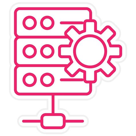 Premium Vector Vector Design Database Settings Icon Style
