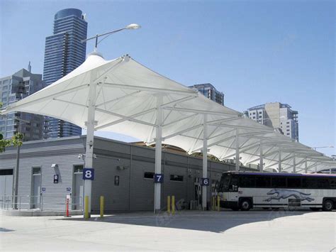 Bus Station Tensile Structures Bus Stop Terminal Canopies Shelters Roofs