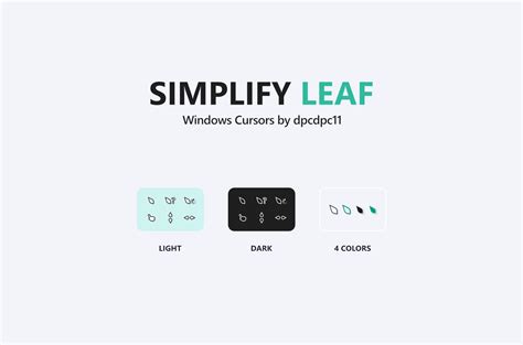 Simplify Leaf Cursor New Colors Update Dpcdpc11