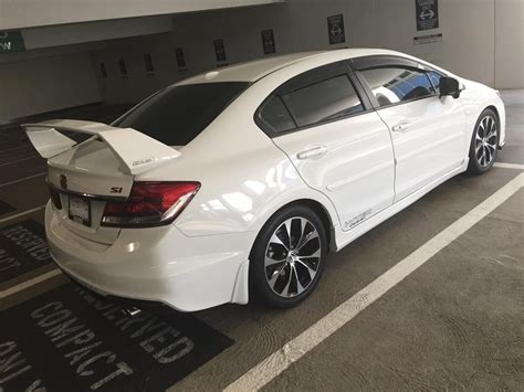 Fs Mugen Style Rr Wing Spoiler For 2012 Fb6 9th Gen Civic Si R18 Sedan