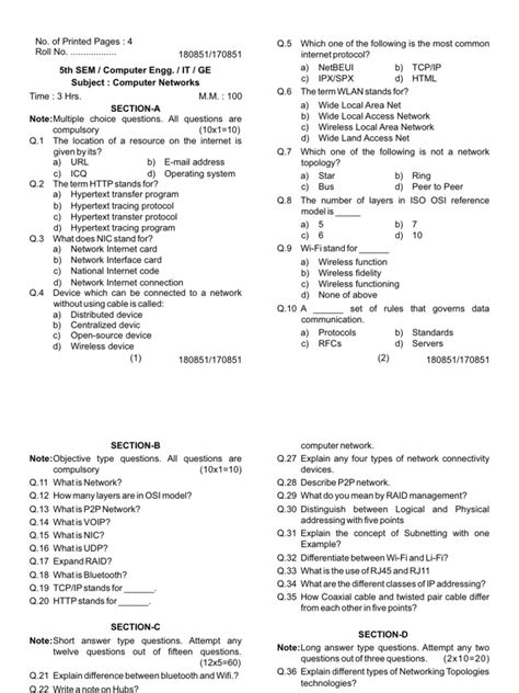 subject computer networks 5th sem computer engg it ge download free pdf computer