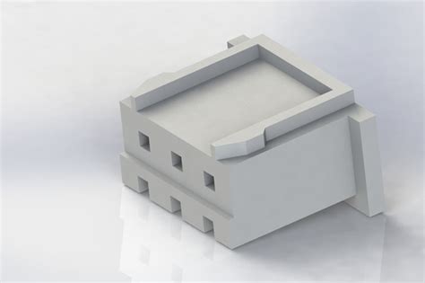 JST XH Male S STEP IGES SOLIDWORKS D CAD Model GrabCAD