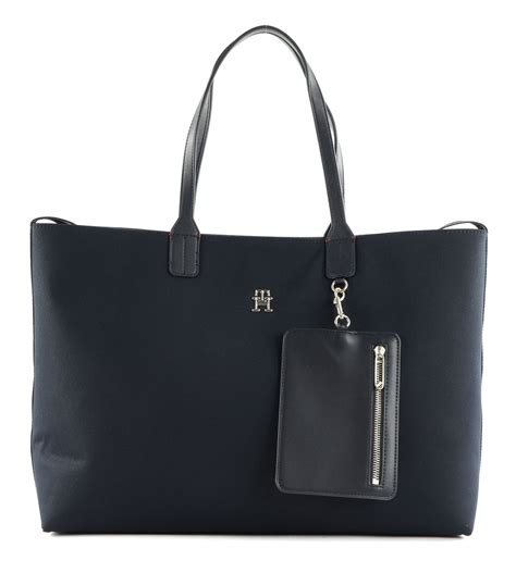 Tommy Hilfiger Schultertasche Iconic Tommy Shopper Space Blue Modeherz