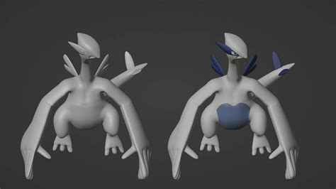 Lugia Pokemon 3d Model By Summerforce