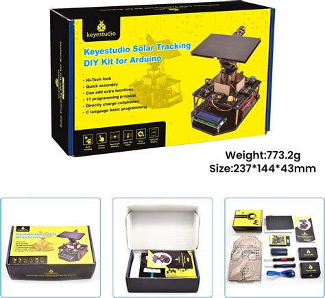 Buy KEYESTUDIO DIY Solar Tracking Electronic Kit For Arduino Smart Phone Charging Module