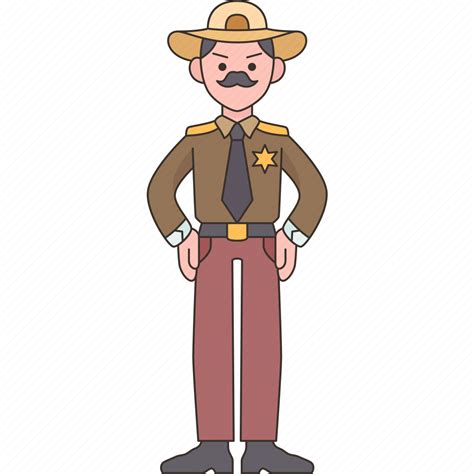 Deputy Sheriff Sergeant Officer Security Icon Download On Iconfinder