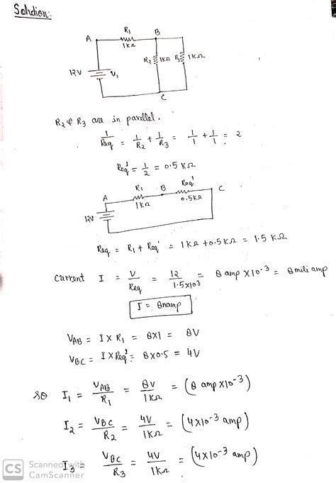 Solved 1 1 Verify The Kcl At The Junction B In The Circuit Given