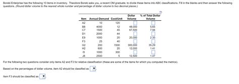 Solved For The Following Two Questions Consider Only Items