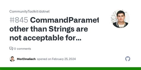 Commandparameters Other Than Strings Are Not Acceptable For Relaycommands · Issue 845