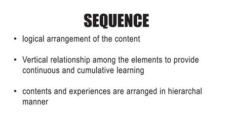 Sequence And Principles Of Sequencingpptx
