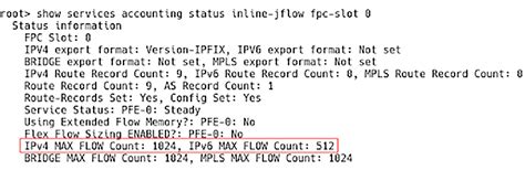 Setting Flow Table Sizes On Juniper Routers Noction
