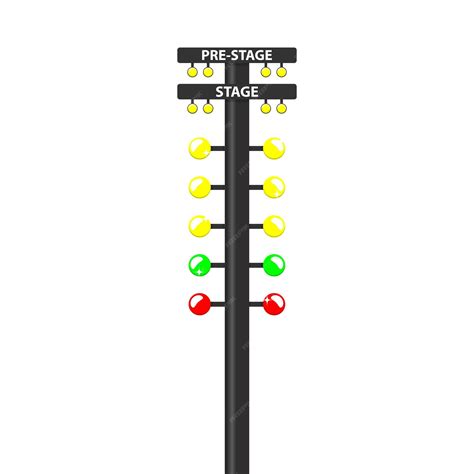 Premium Vector Racing Start Lights Race Car Event In A Racetrack