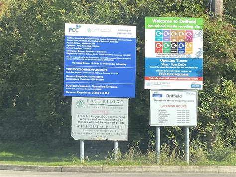 East Riding Driffield Tip And Opening Times Rubbish Site
