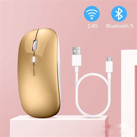 Wireless Bluetooth Mouse For Ipad Macbook Laptop Bluetooth Mouse 2 4ghz Wireless Optical