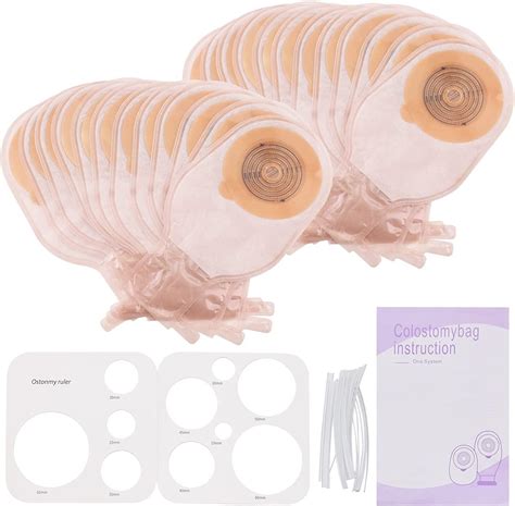 Eyourlife 20 Pcs Colostomy Bags With Clamp Closure Drainable Pouches
