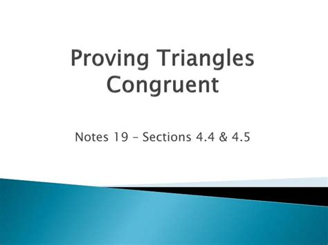 PPT Proving Triangles Congruent PowerPoint Presentation Free Download ID 3127484