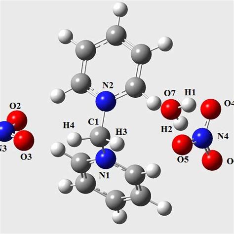 The Optimized Molecular Structure Of 2 Download Scientific Diagram