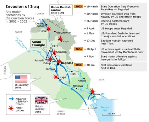 Iraq War Map Iraq War Map Iraq