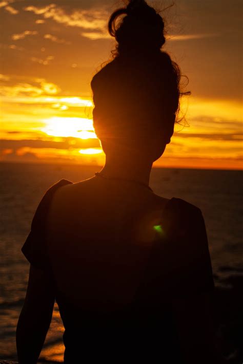 Sunset Girl Sea Free Photo On Pixabay Pixabay