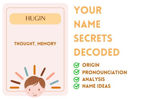 Hugin Boy Name Meaning And Pronunciation