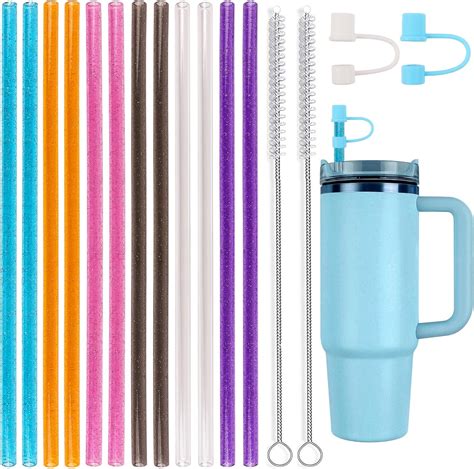 Reusable Straws For Stanley 12 Pack Glitter Replacement