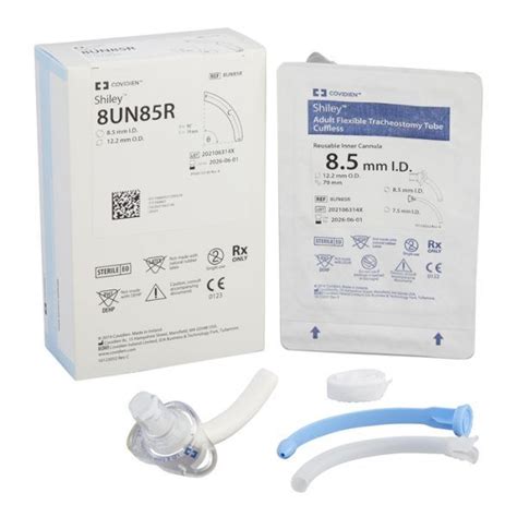 Cánula de traqueostomía flexible sin balón Shiley Medtronic RH Medical