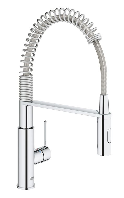 Mitigeur De Cuisine Avec Douchette GROHE Get Clova Argent Leroy Merlin