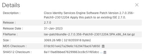 Solved Ise Patch Downloads Broken Cisco Community