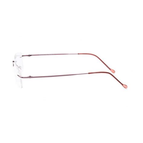 Pink Rimless Computer Glasses With Anti Glare Coating Glassesindia