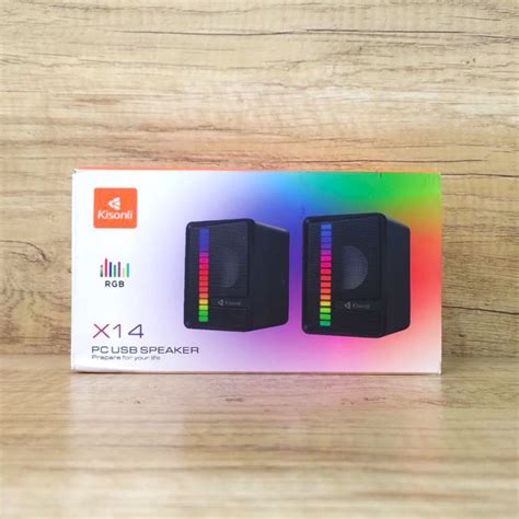 Jual Speaker Laptop PC Gaming USB RGB Kisonli X14 Shopee Indonesia