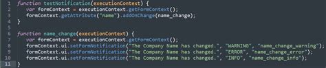 dynamics 365 form notifications beringer technology group