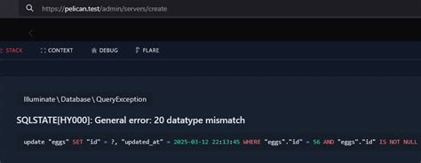 `updatedat` Datatype Mismatch Filament