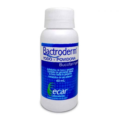 Bactroderm Bucofaringeo Frasco X 60ml Ecar Medicentro Distribuciones