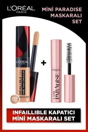 Infaillible 24h Tüm Yüze Uygulanabilir Kapatıcı 327 Cashmereandmini Paradise Maskara 4 7ml Makyaj