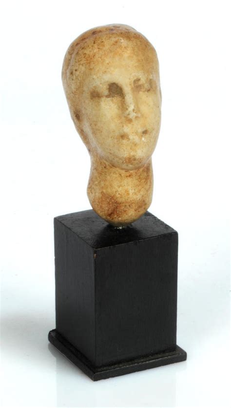 Bonhams A Small Greek Hellenistic Marble Head Of A Goddess