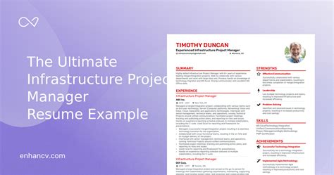5 Infrastructure Project Manager Resume Examples And Guide For 2024