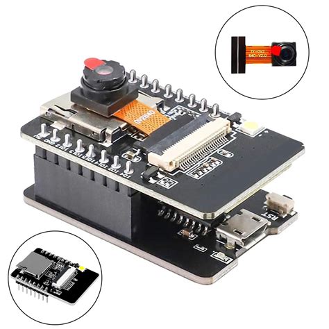Blue Tooth Wifi Esp 32 Cam Development Board With Ov2640 2mp Camera Module With Usb Downloader
