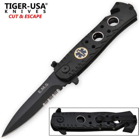 9 Inch Tactical Trigger Assisted Folding Knife Ems