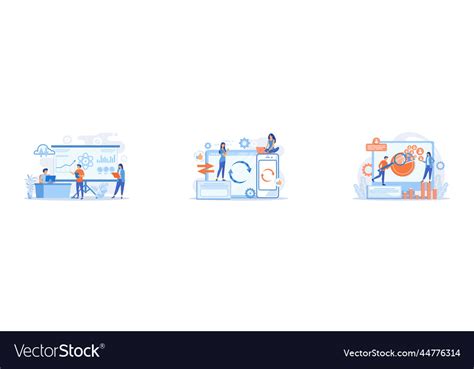 Software Engineer Statistician Visualizer Vector Image
