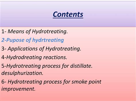 Hydrotreating Process Pptx