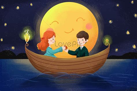 中秋節賞月背景圖案素材桌布圖片免費下載 zh lovepik