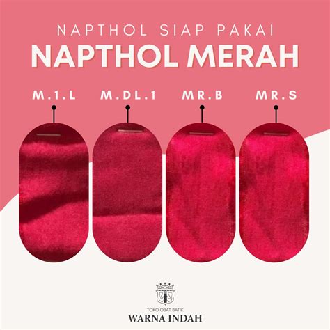 Jual Napthol Naftol Nafthol Set Lengkap Pewarna Batik Tekstil