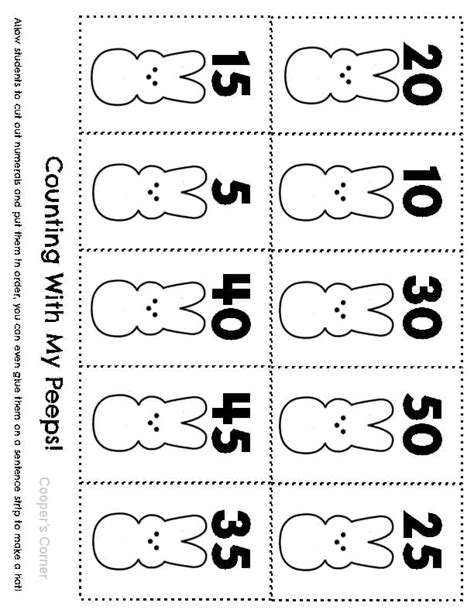 Peep Math Hat Cut Count And Wear By Coopers Corner Tpt