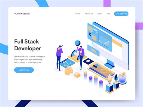 Full Stack Developer Concept 684223 Vector Art At Vecteezy