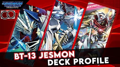 BT 13 Jesmon Deck Profile Digimon Card Game YouTube