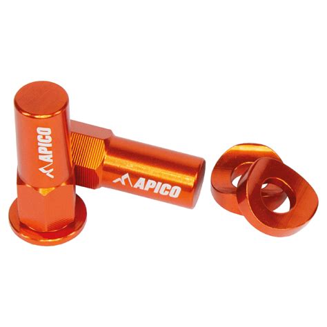 Apico Rim Lock Nut And Washer Set Orange