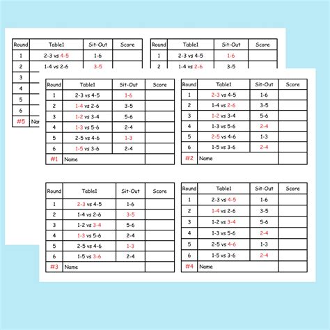 Free Printable Progressive Euchre Score Cards Free Printables